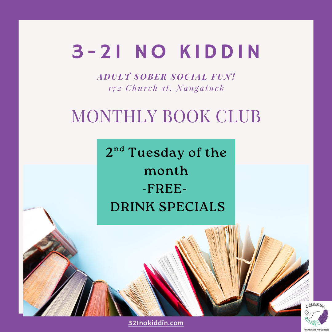 Monthly Book Club 📚 Free! – 3-21 No Kiddin Sober Space & Bottle Shop
